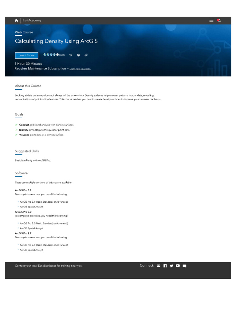 Calculating Density Using ArcGIS | PDF