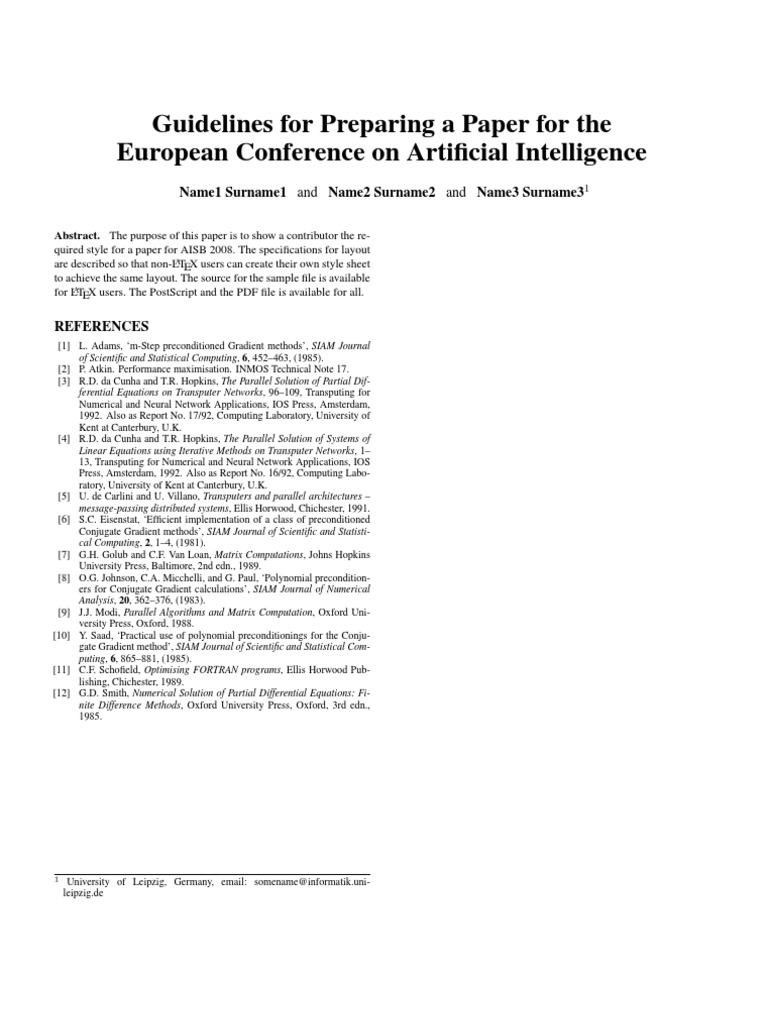 AI Conference Paper Preparation Guide | PDF | Art | Computers