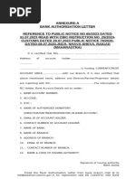 Bank Authorization Letter for AD Code | PDF