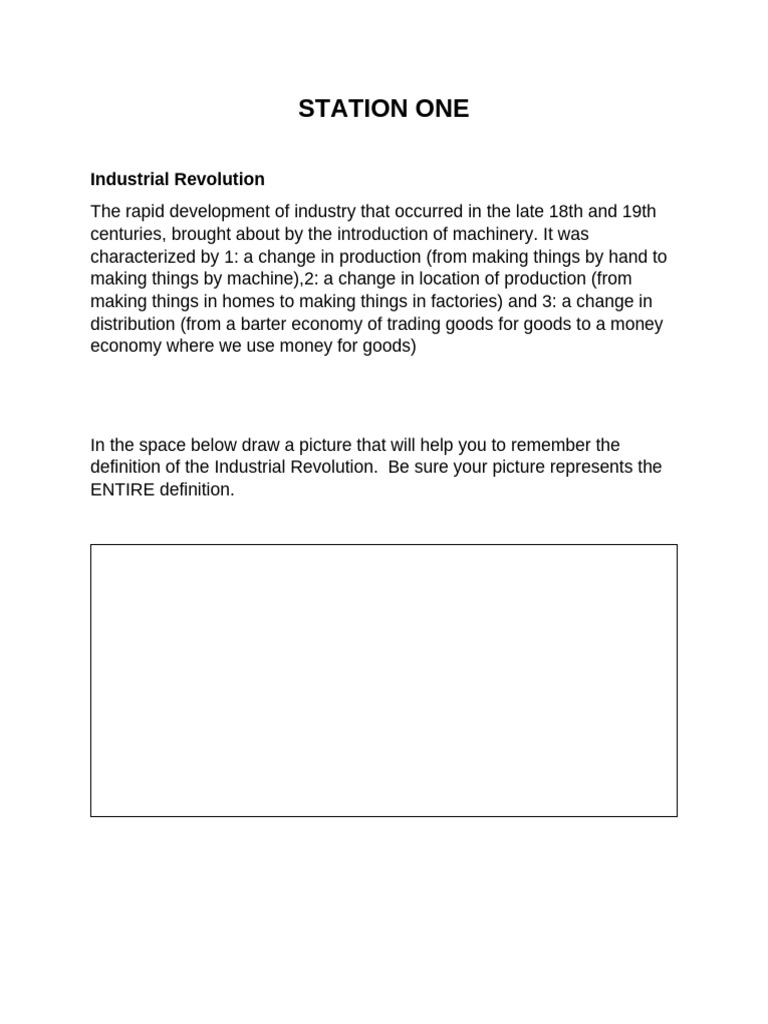 Industrial Revolution Stations | PDF | Industrial Revolution | Economies