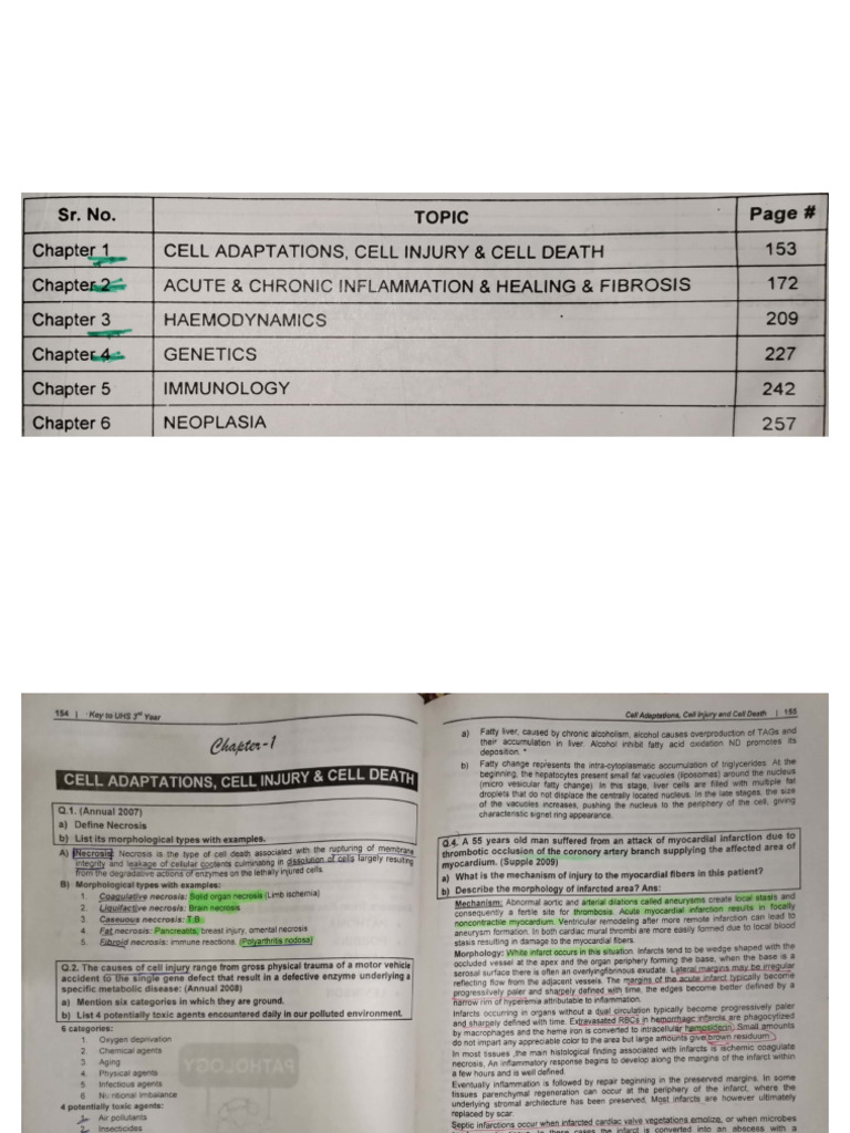 General Pathology Past Papers | PDF