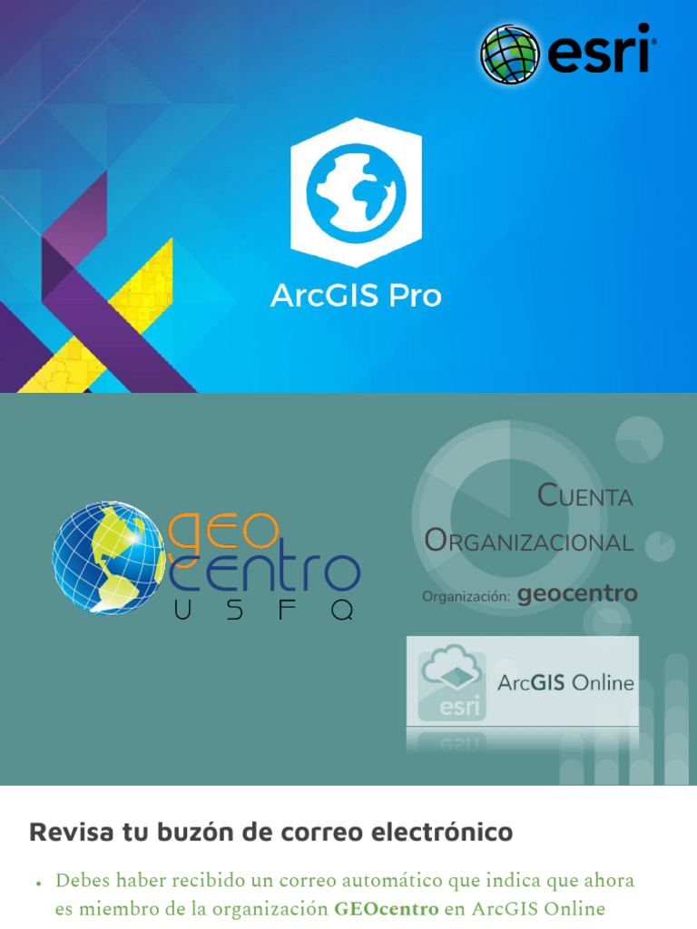 Instalacion ArcGIS Pro GEOcentro 2023 | PDF