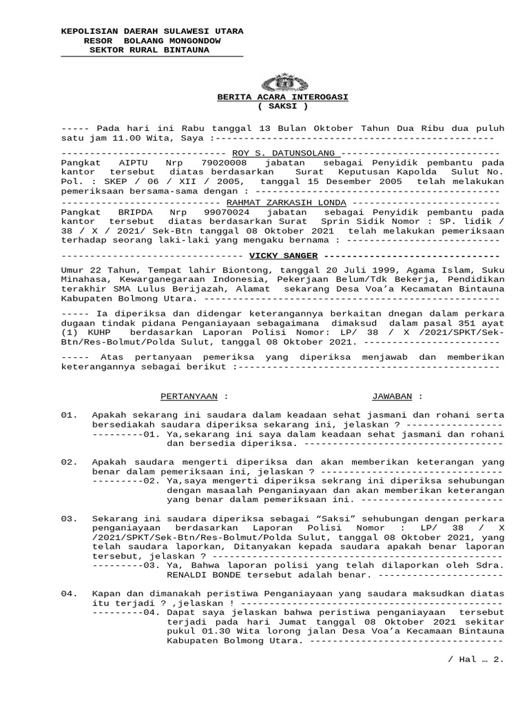 BA INTRO SKS VICKY SANGER | PDF