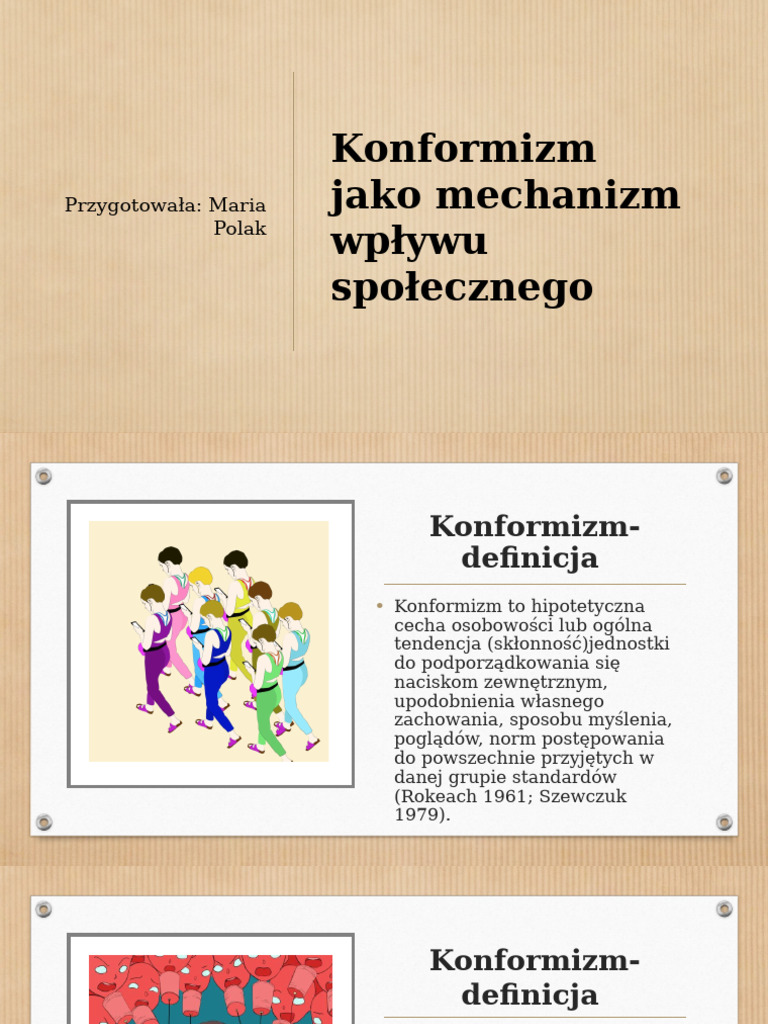 Socjologia Prezentacja 1 Maria - Polak | PDF