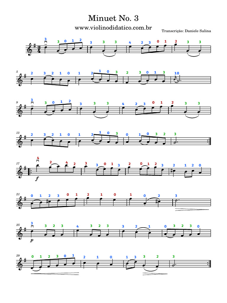 13. Minuet_No._3 | PDF