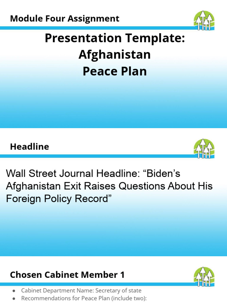 Module Four Assignment Template | PDF | Afghanistan | Federal ...
