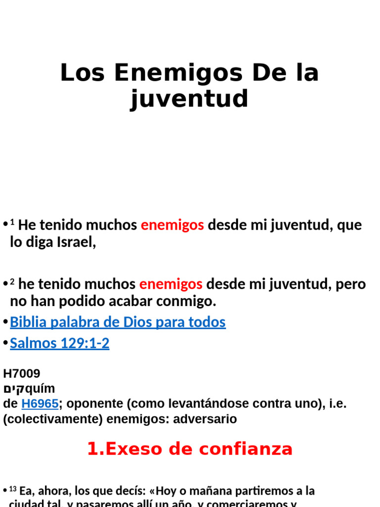 Enemigos Futuros de La Juventud | PDF | Amor