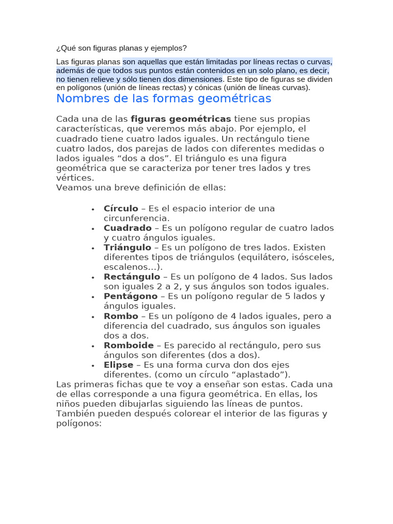 figuras plana | PDF | Triángulo | Rectángulo