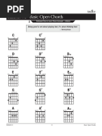 100 Chords in FACGCE | PDF | Chord (Music) | Musical Instruments
