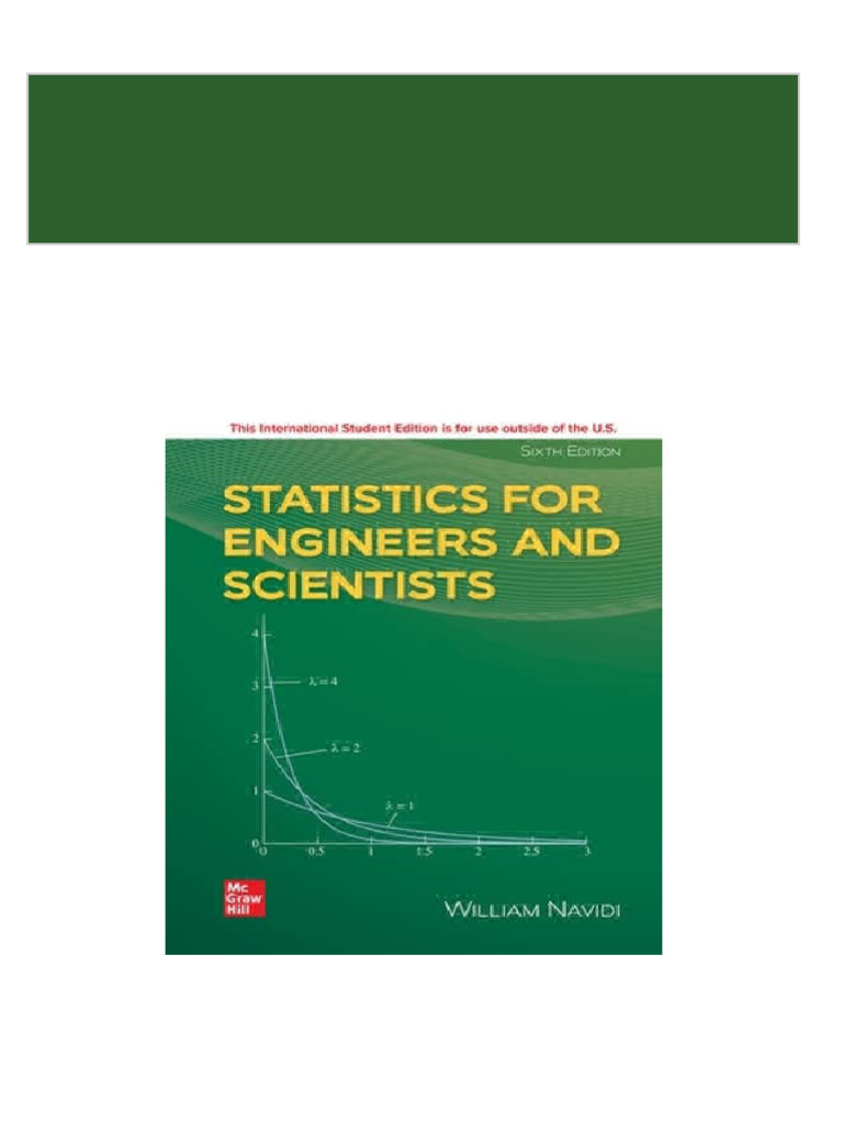 Statistics For Engineers and Scientists, 6th Edition William Navidi - Ebook PDF Download PDF ...
