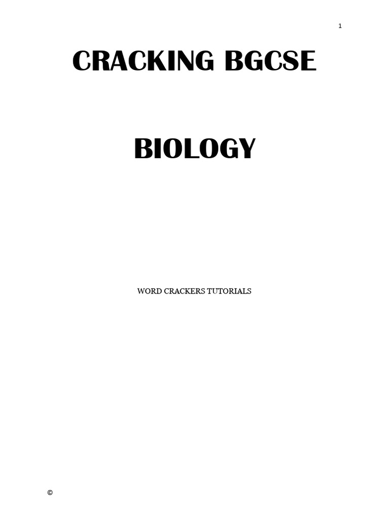 Cracking Bgcse Biology | PDF | Kidney | Endocrine System