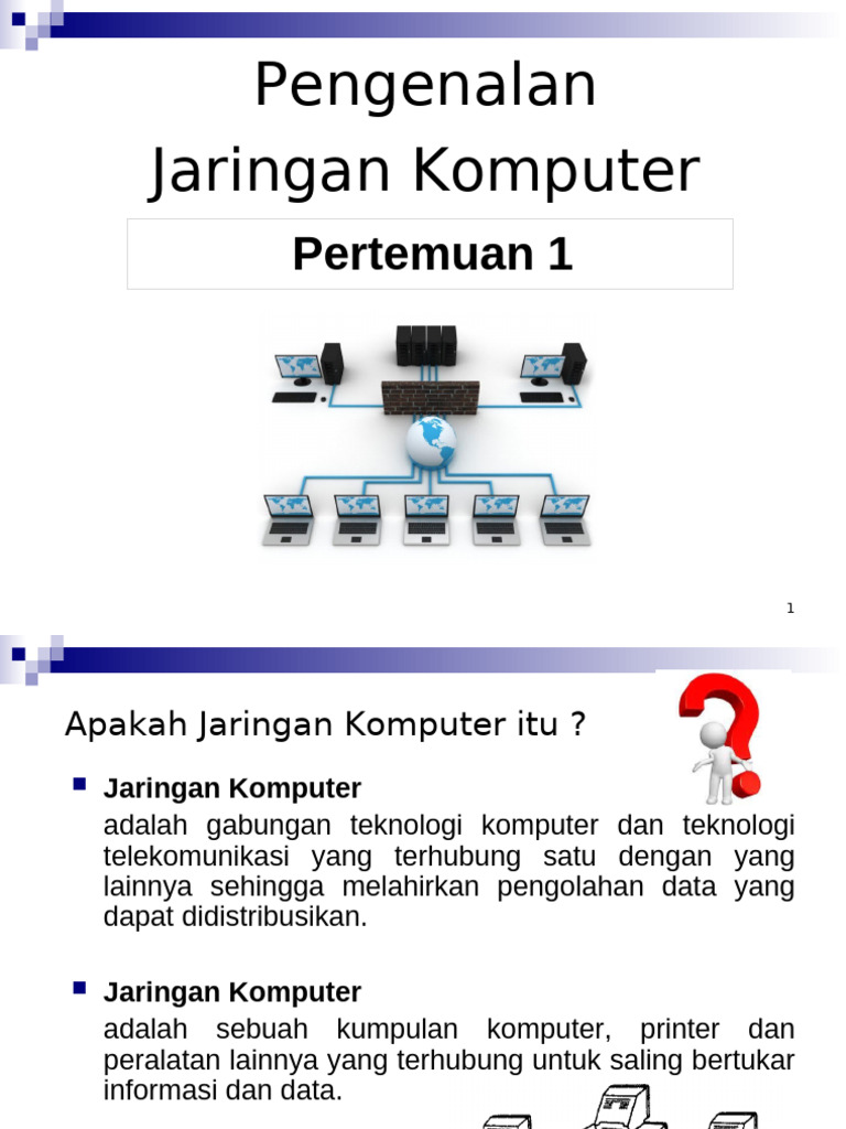 Komponen dan Tipe Jaringan Komputer | PDF