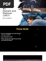 2.1 Dement & Kleitman (Sleep and Dreams) | PDF | Rapid Eye Movement ...