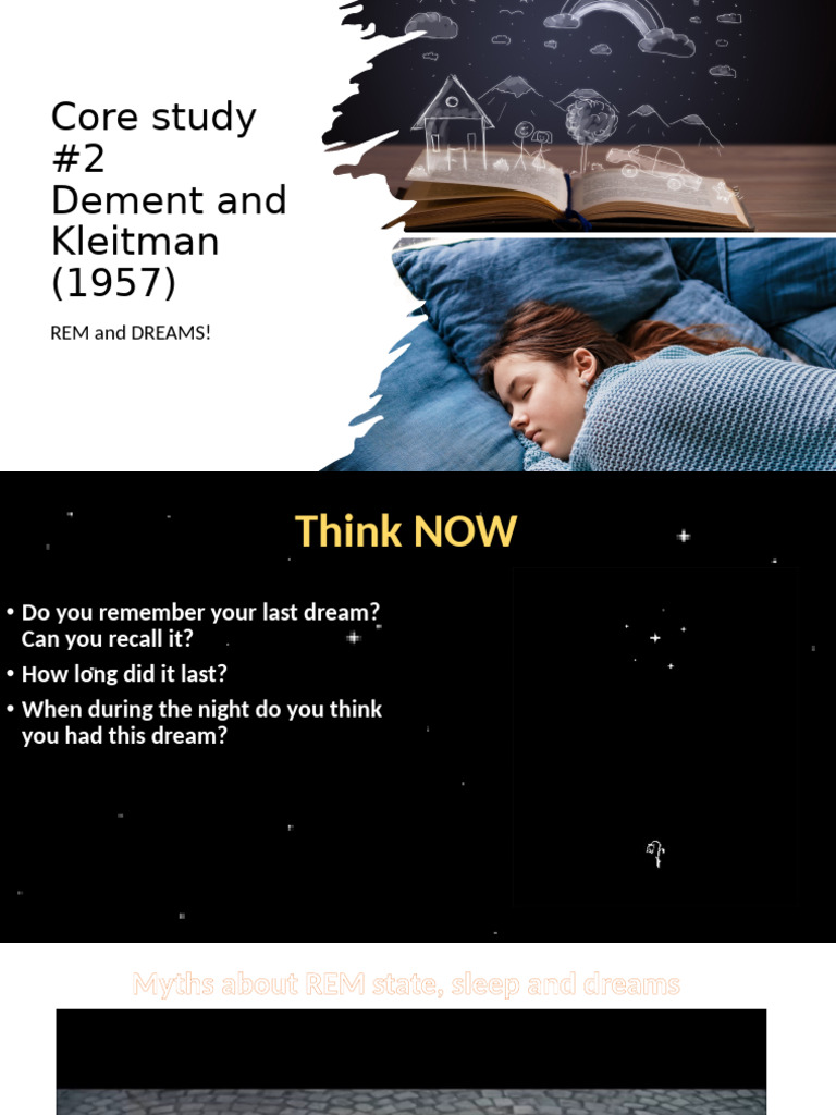 Core Study #2 Dement and Kleitman (1957) | PDF | Sleep | Rapid Eye ...