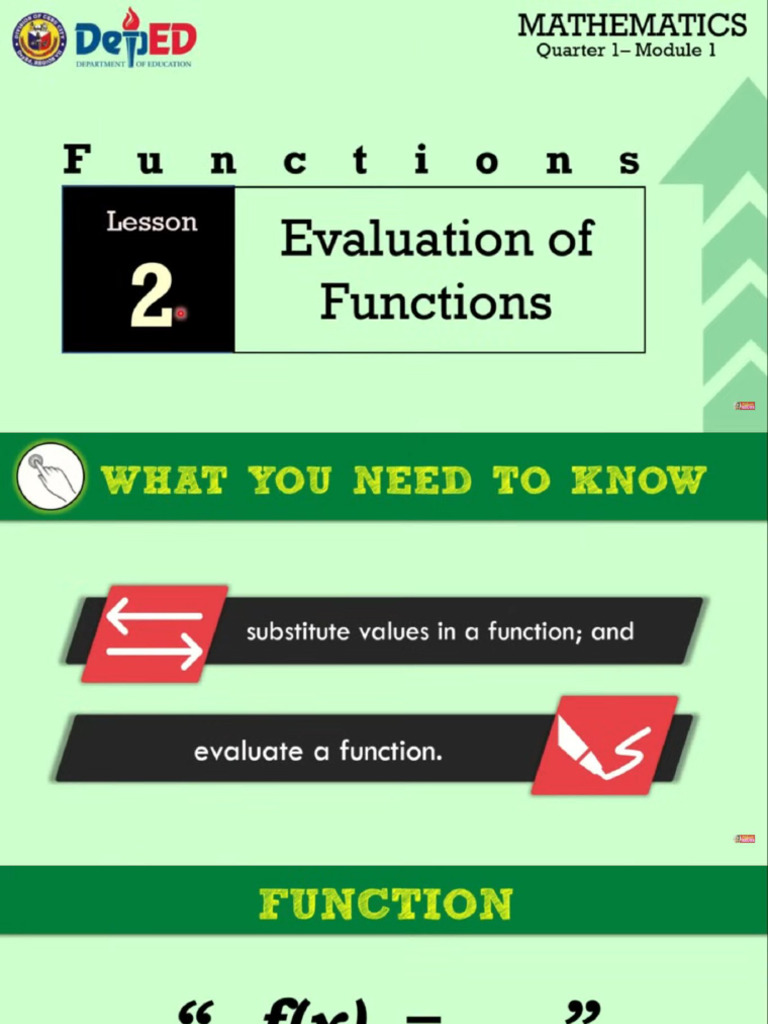 Evaluating Function | PDF