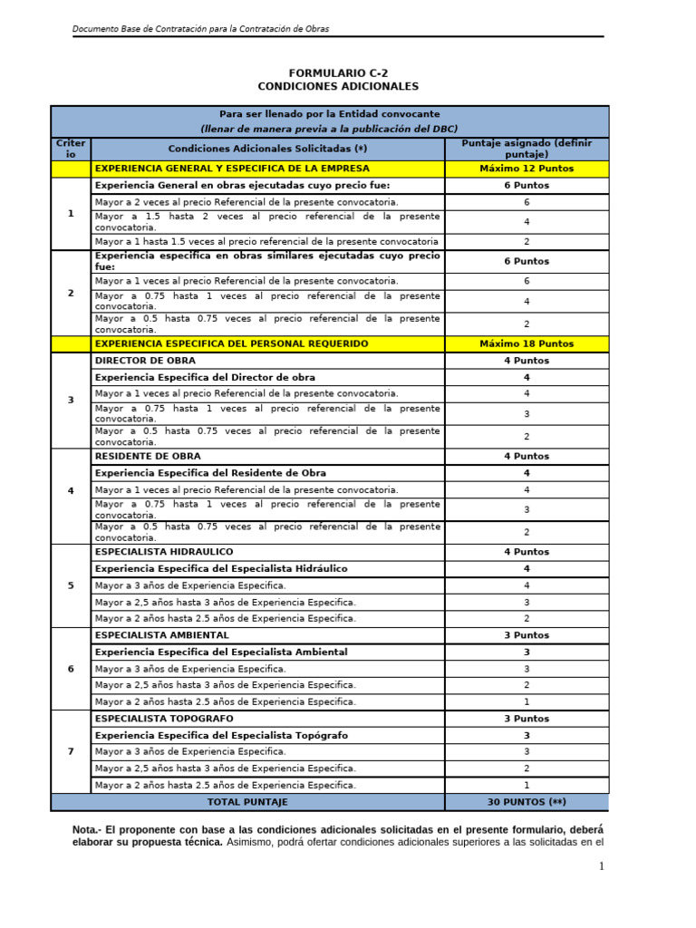 Formulario C-2 | PDF