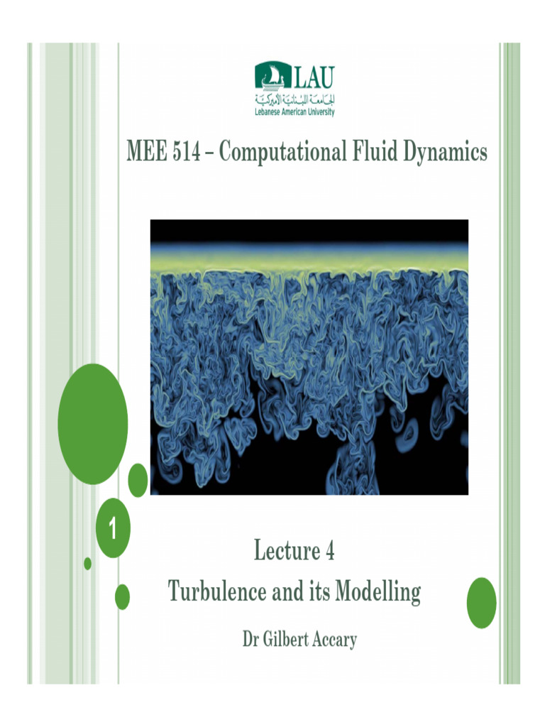 Lecture-04 - Turbulence Modelling(1) | PDF | Turbulence | Soft Matter