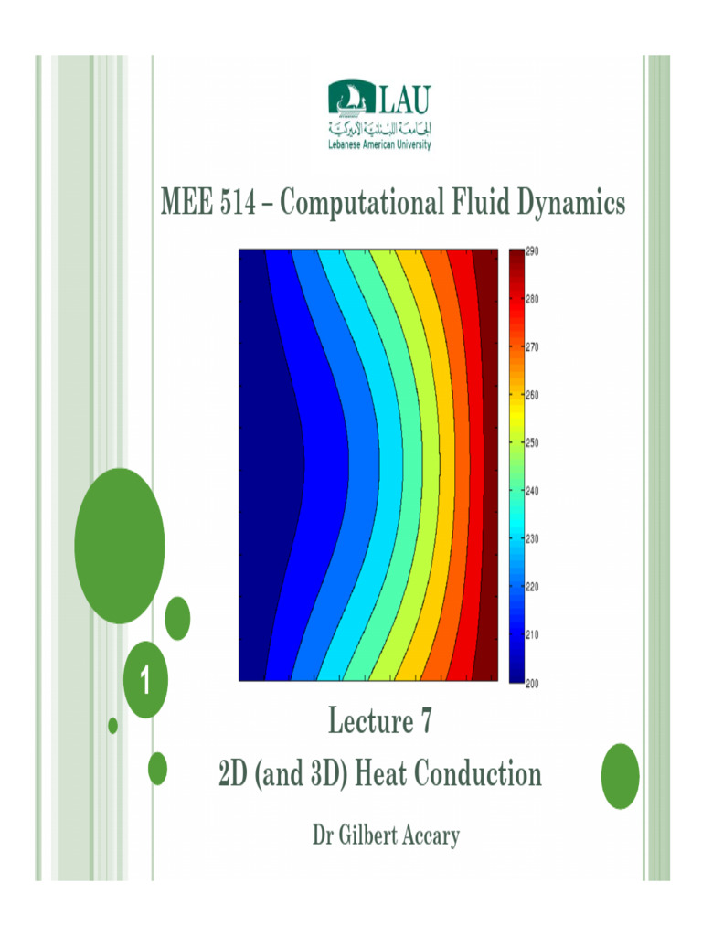 Lecture-07 - 2D Heat Conduction | PDF | Thermal Conduction | Fluid Dynamics