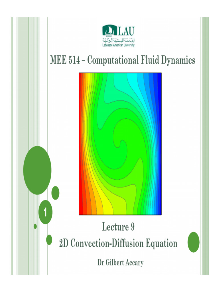 Lecture-09 - 2D Convection-Diffusion | PDF | Fluid Dynamics | Mathematical Objects