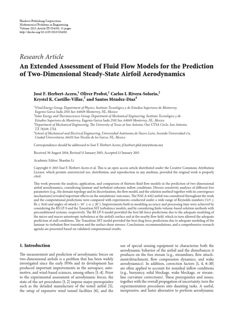 An_Extended_Assessment_of_Fluid_Flow_Models_for_th | PDF | Fluid ...