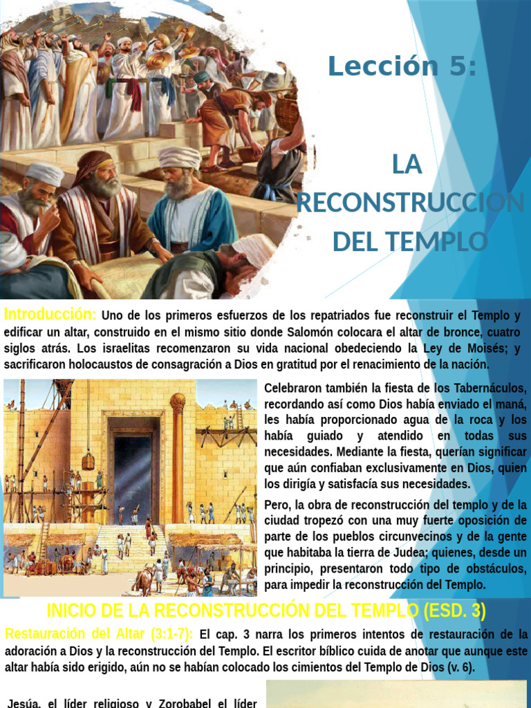 La Reconstruccion Del Templo | PDF | Templo en jerusalén