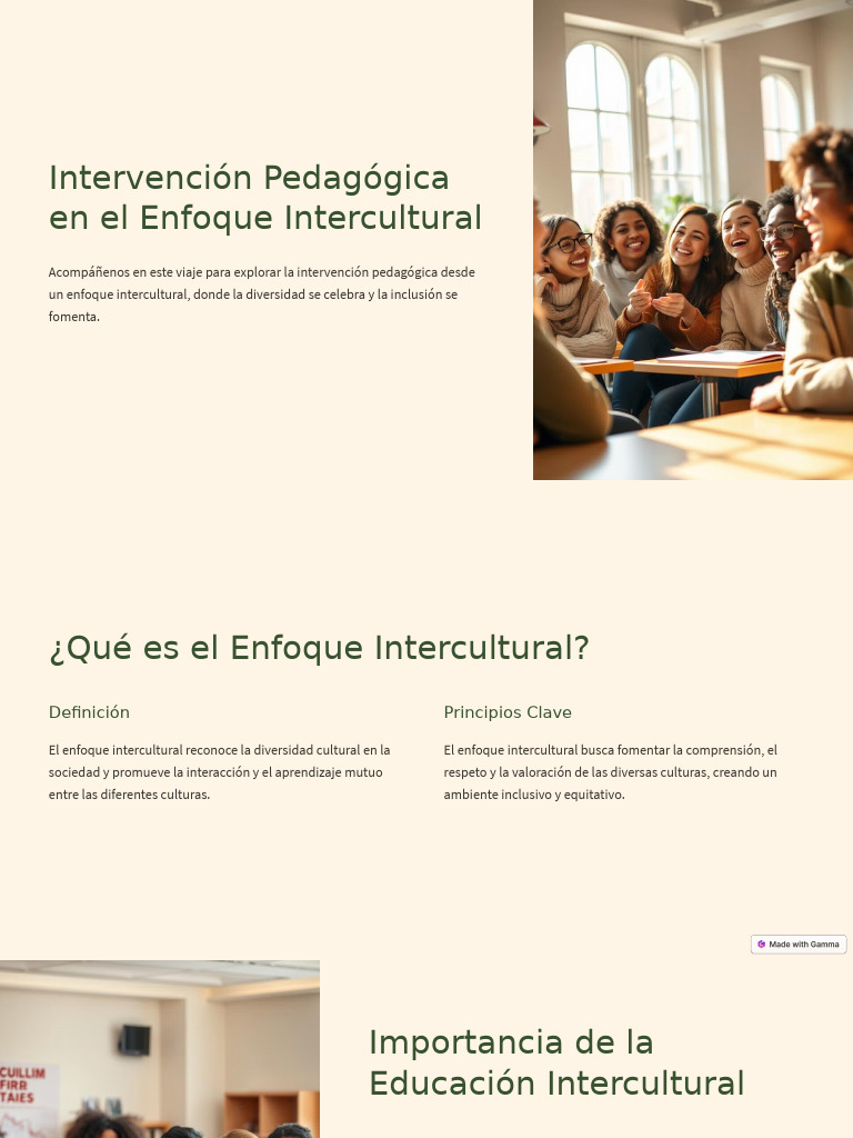 Intervencion-Pedagogica-en-el-Enfoque-Intercultural | PDF | Plan de estudios | Maestros