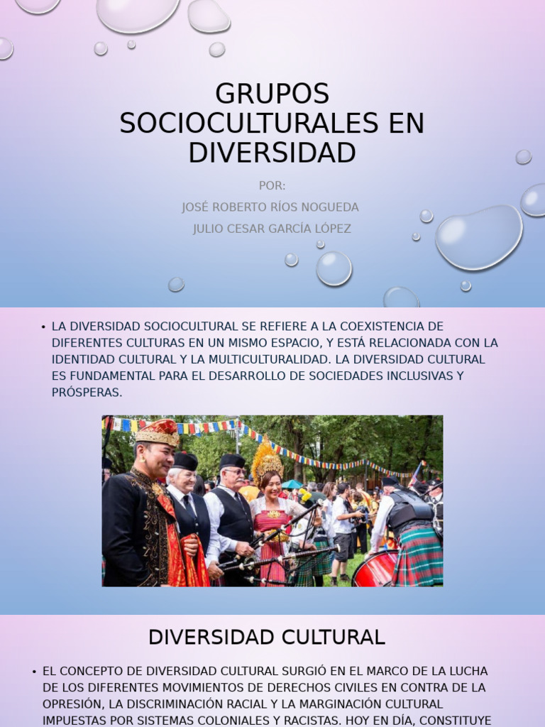 GRUPOS SOCIOCULTURALES EN DIVERSIDAD | PDF | Etnicidad | Multiculturalismo
