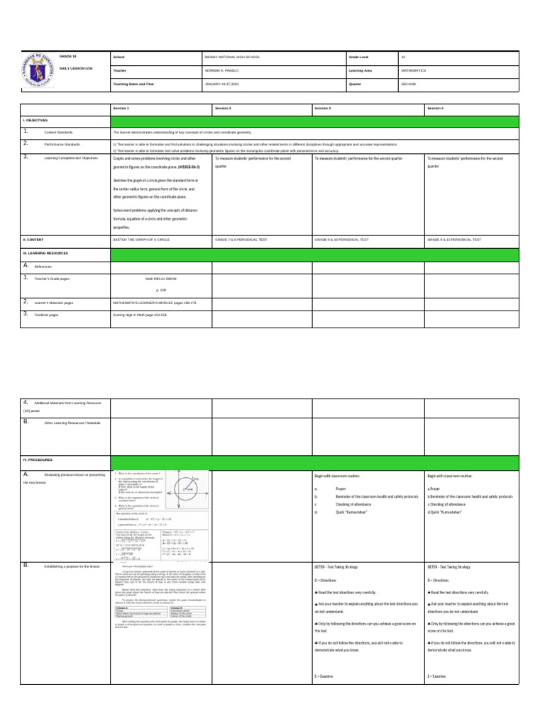 G10-Q2-W10 (1) | PDF | Geometry | Mathematics