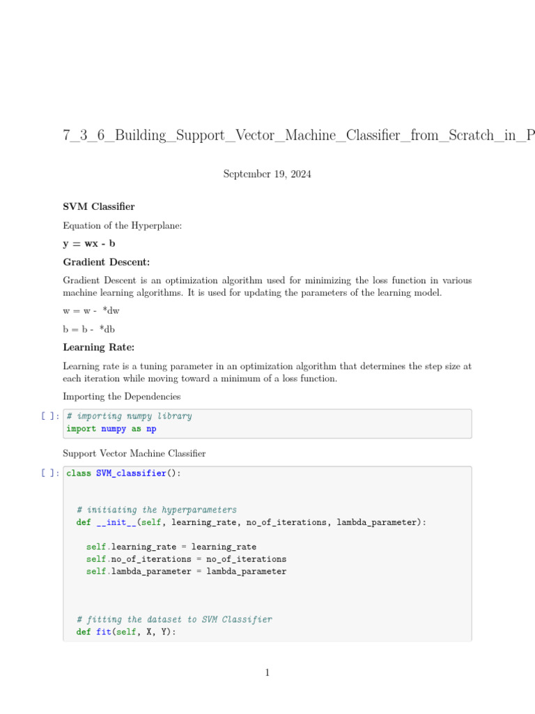 7_3_6_Building_Support_Vector_Machine_Classifier_from_Scratch_in_Python | PDF