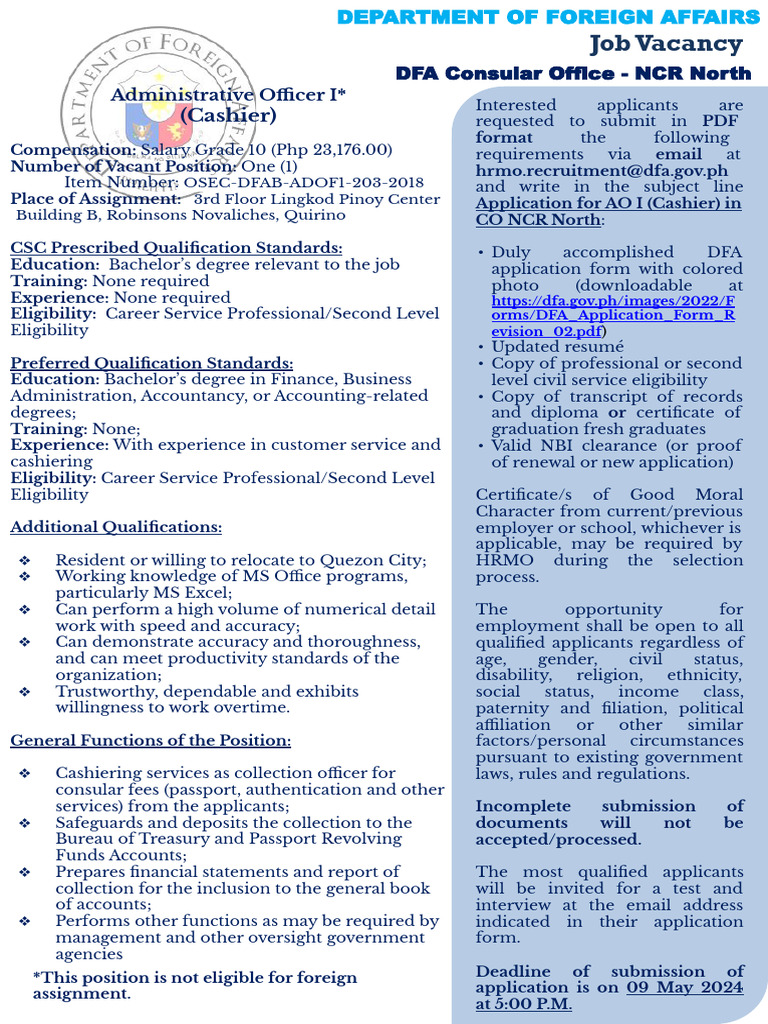 Administrative_Officer_I_Cashier | PDF