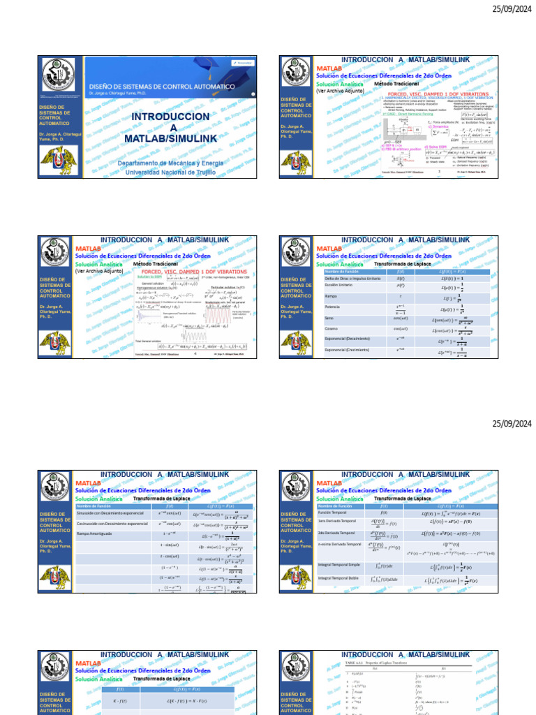 2.intro Matlab&Simulink | PDF | Ecuaciones | Transformada de Laplace