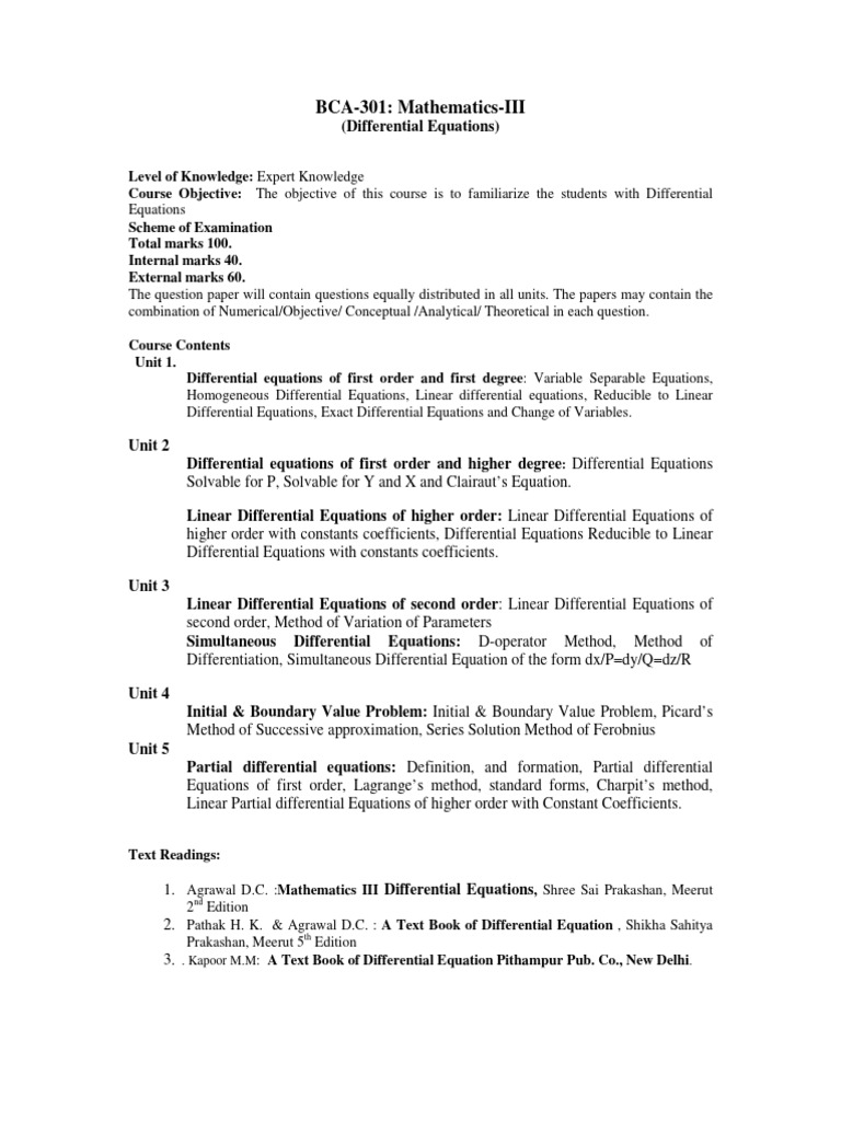 Microsoft Word BCA III Sem Autonomous 480875326 | PDF | Equations | C++