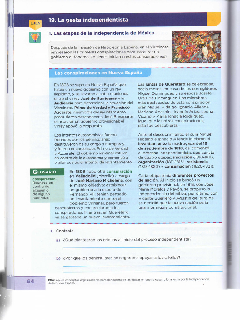 19 Las Etapas de La Independencia de Mexico | PDF