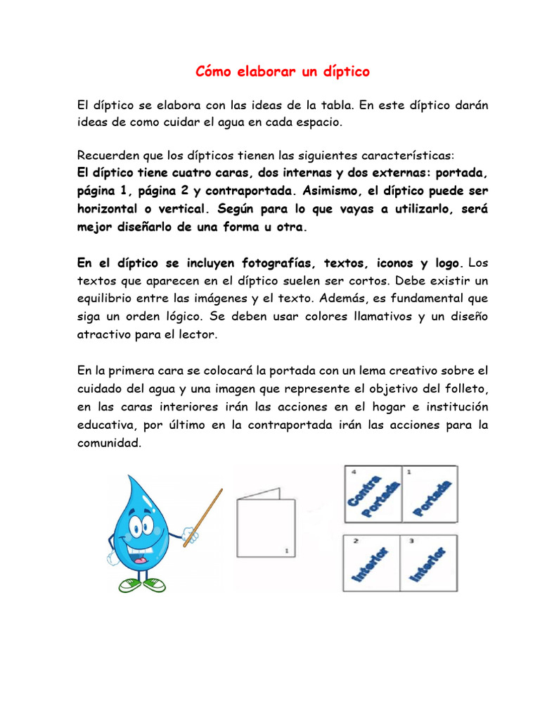 Cómo Elaborar Un Díptico | PDF