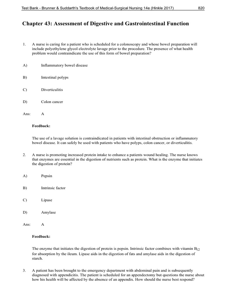 Ms Gi Tb Hinkle 2017 | PDF | Digestion | Intravenous Therapy