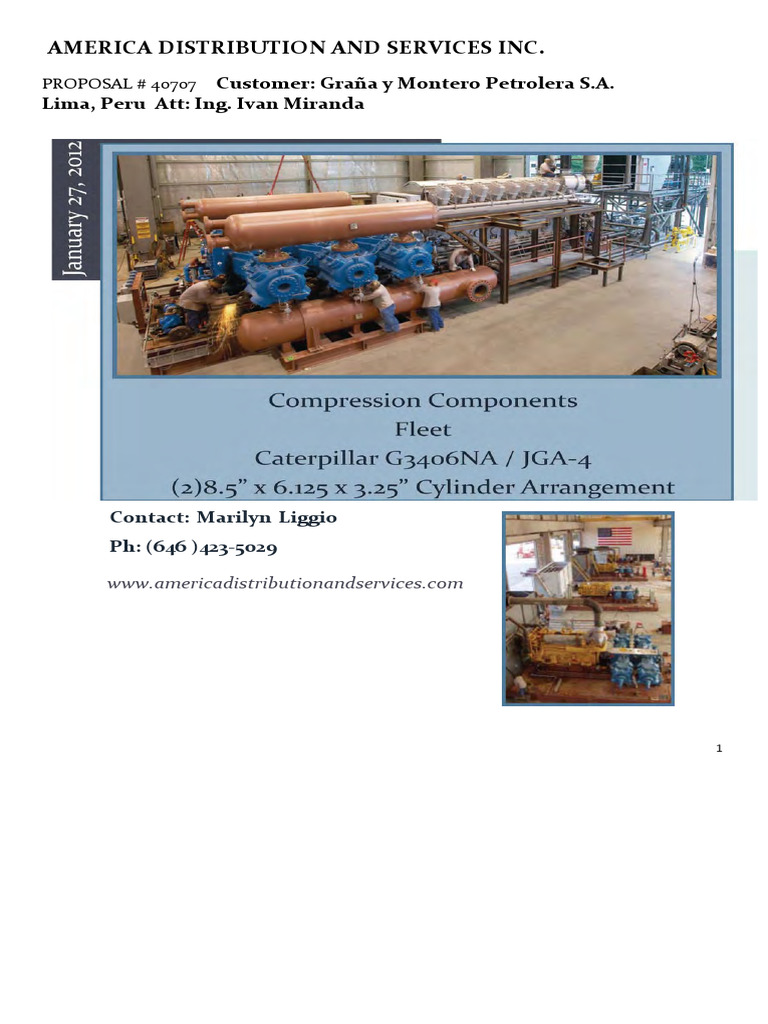 Ariel Comprressor (Quote # 40707-American Distribution & Service) | PDF ...