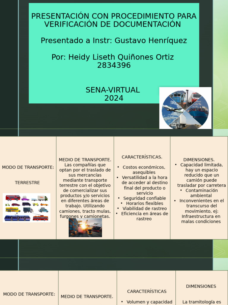 Presentación de Documentación | PDF | Transporte | Transporte ferroviario