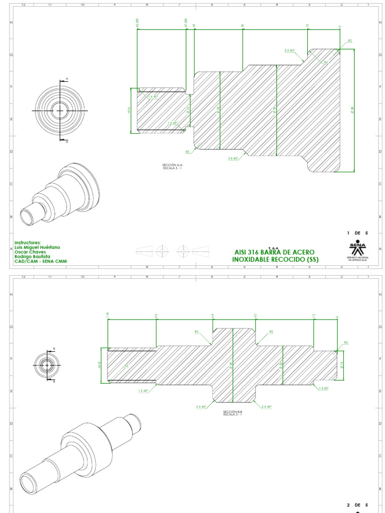 SENA - PLANOS TORNO No.1 | PDF