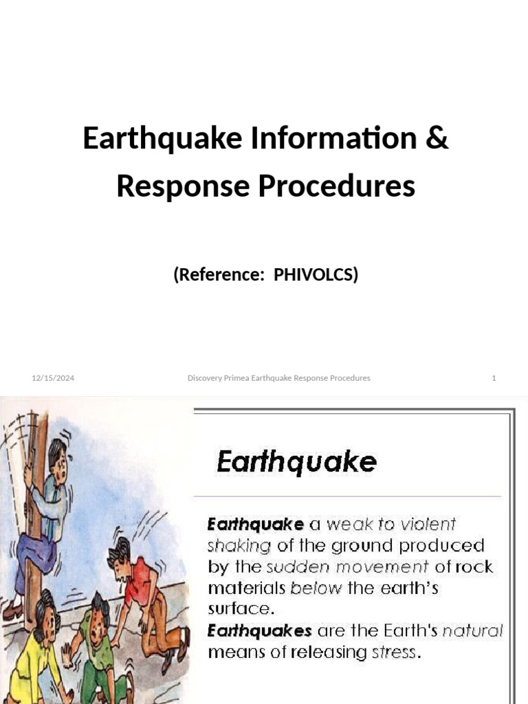 Discovery Primea Earthquake Response Guide | PDF | Earthquakes | Seismology