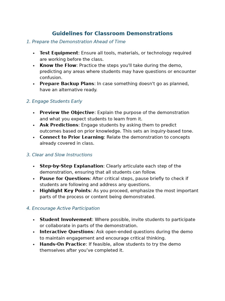 Guidelines and Reminders | PDF | Cognitive Psychology | Human Communication