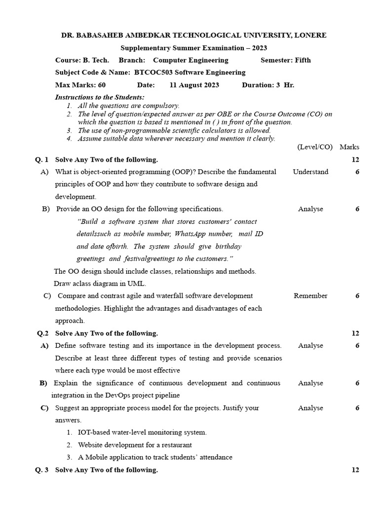 Software Engineering Pdf Software Engineering