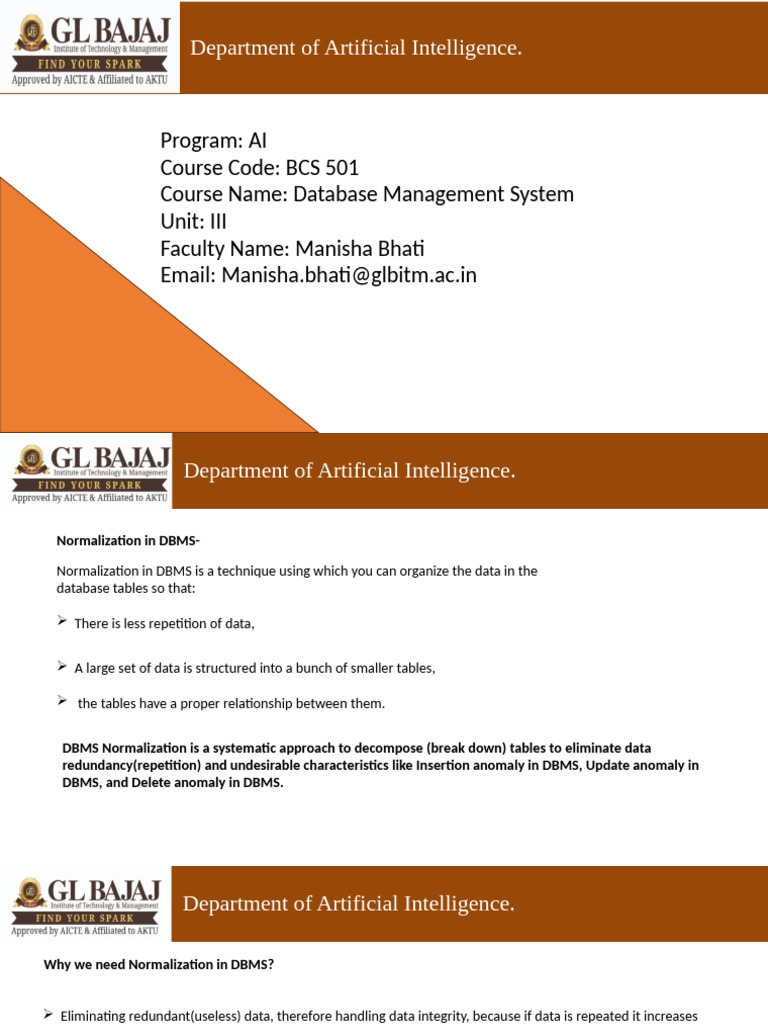 DBMS_UNIT3 | PDF | Databases | Computing