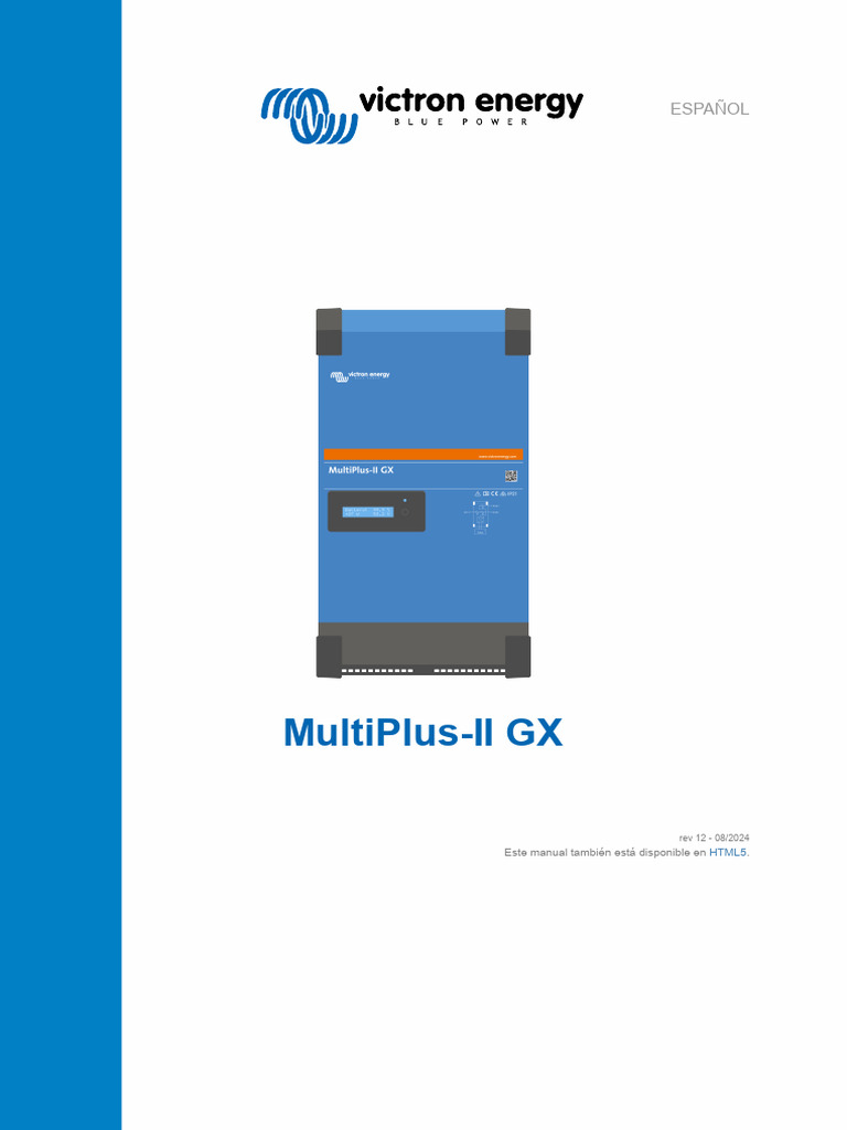 2983 MultiPlus II - GX PDF Es | PDF | Ingenieria Eléctrica | Relé