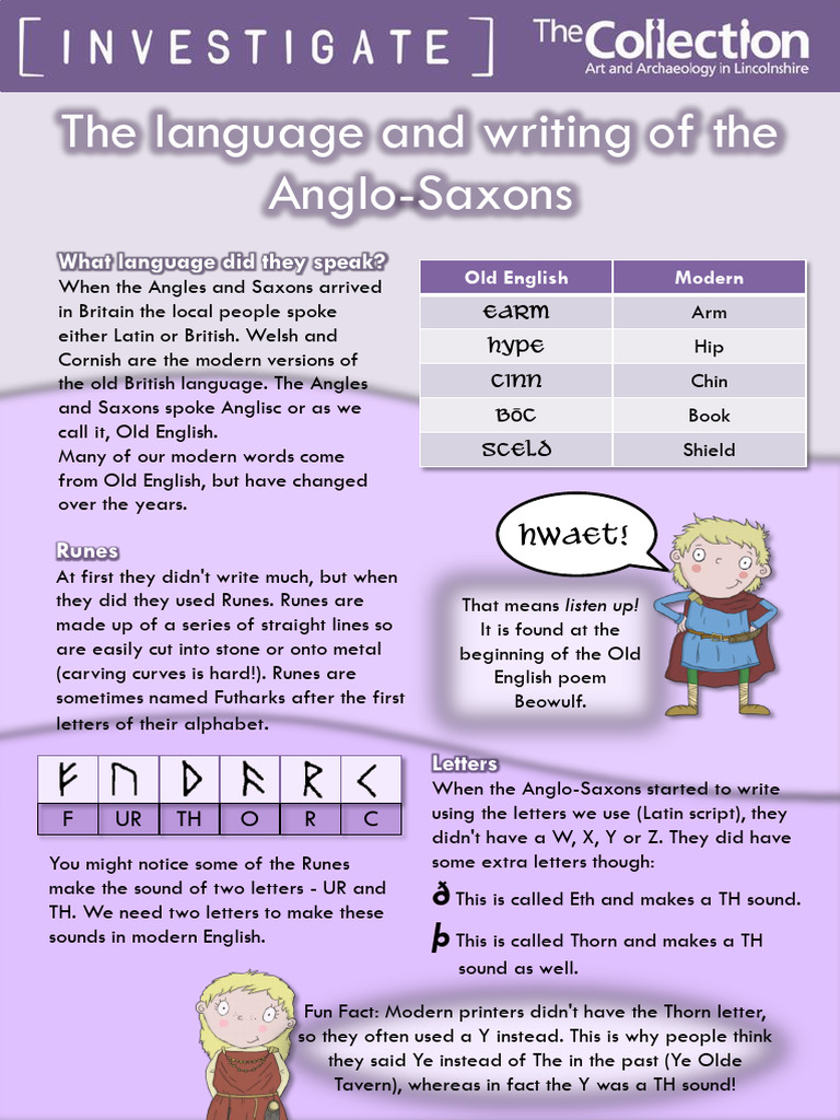 6. Anglo-Saxon_Language | PDF | Runes | Linguistics