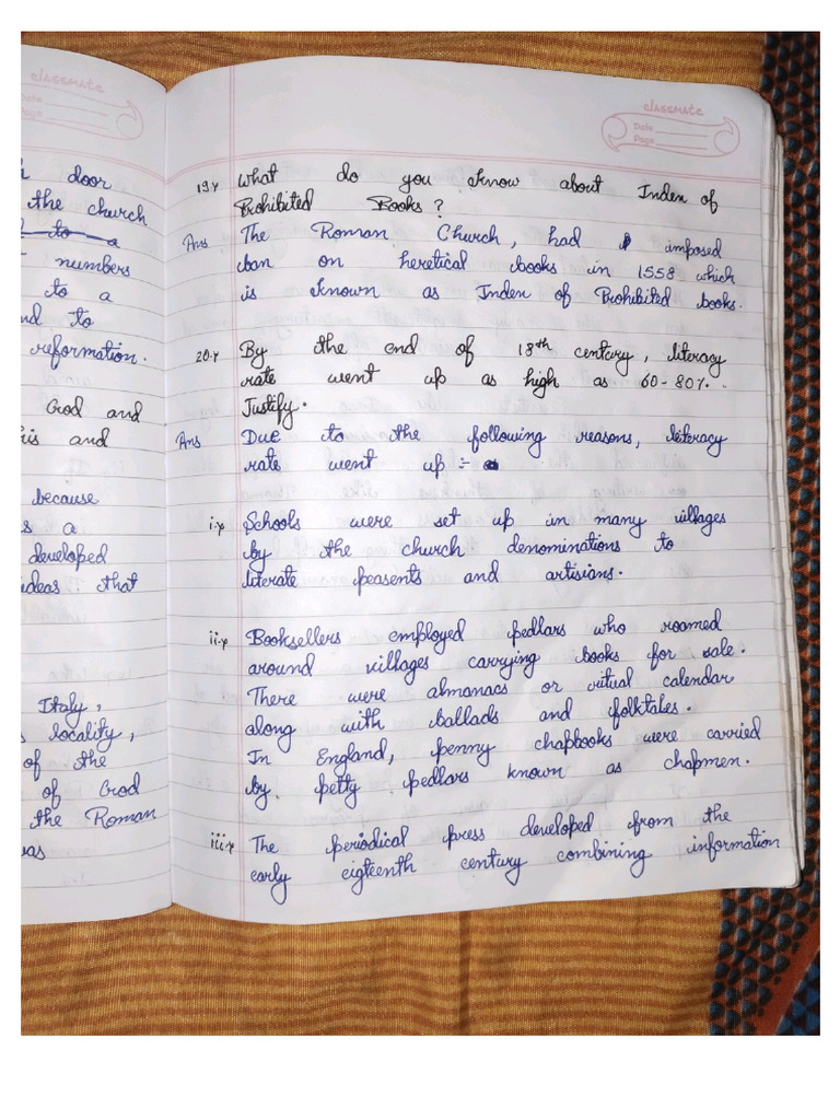 History Class 10 Notes | PDF