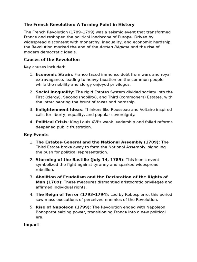 French Revolution | PDF