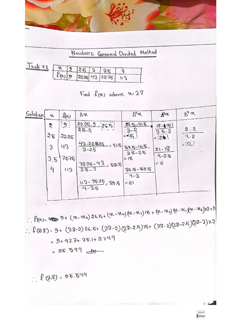 Neumeric Theory Assingment | PDF