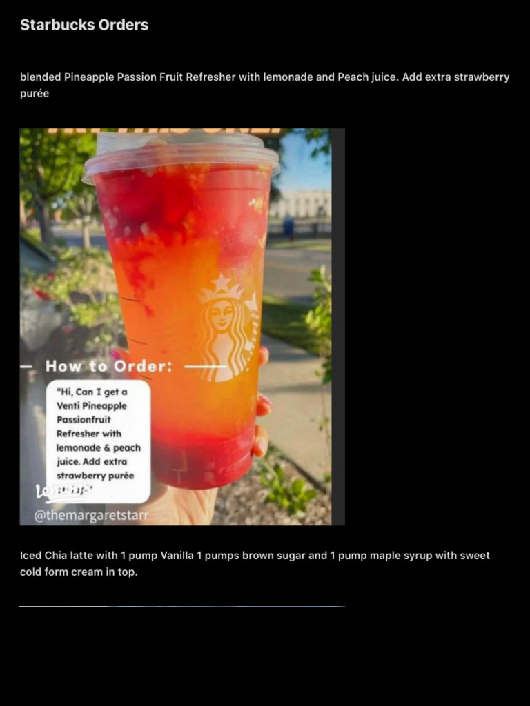Starbucks Orders | PDF