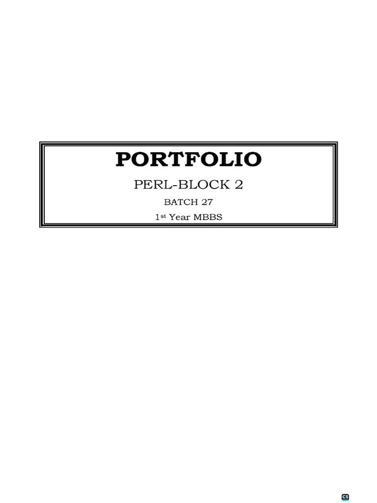 Portfolio Block 5 | PDF