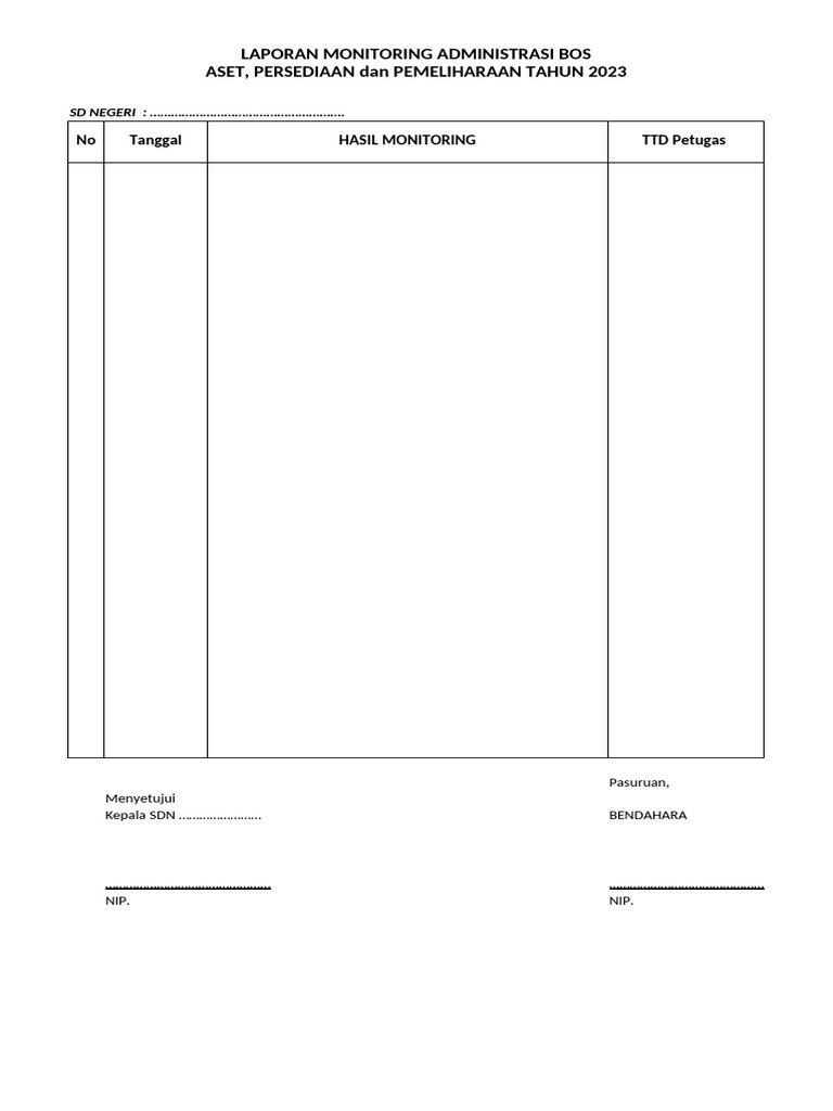 Form Monev | PDF